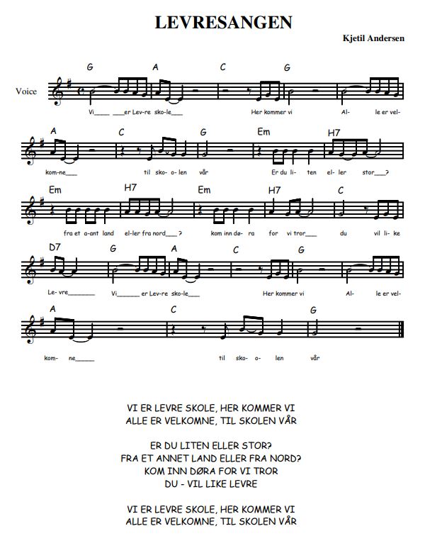 Levre skole og Levre skoles musikkorps Levre skole og Levre skoles musikkorps